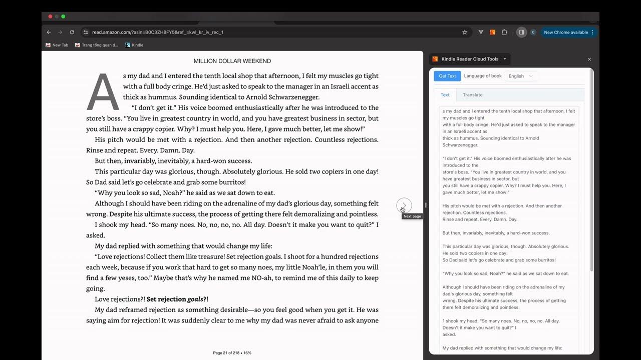 [Chrome extension] Copy text & translate ebook on Kindle Reader Cloud ...