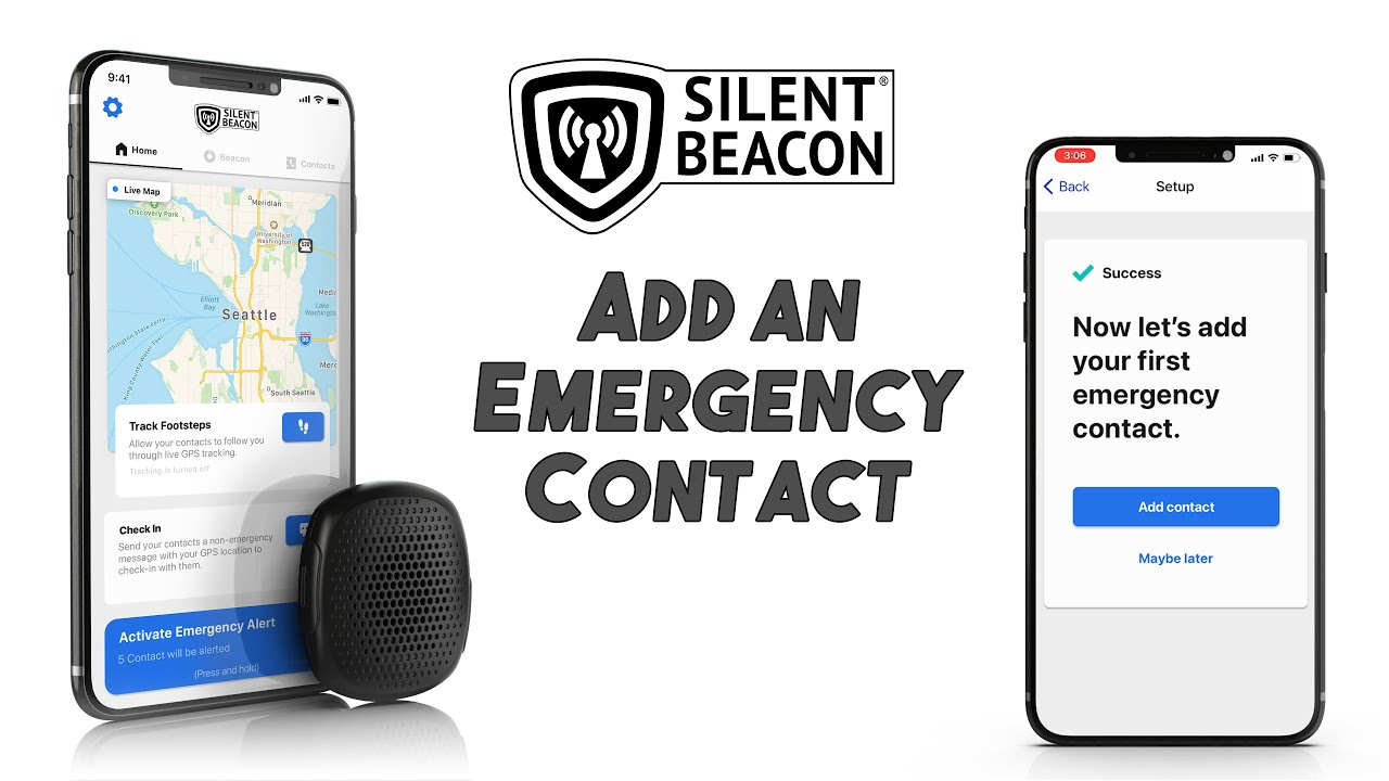 How to add your Emergency Contacts to the Silent Beacon App - YouTube