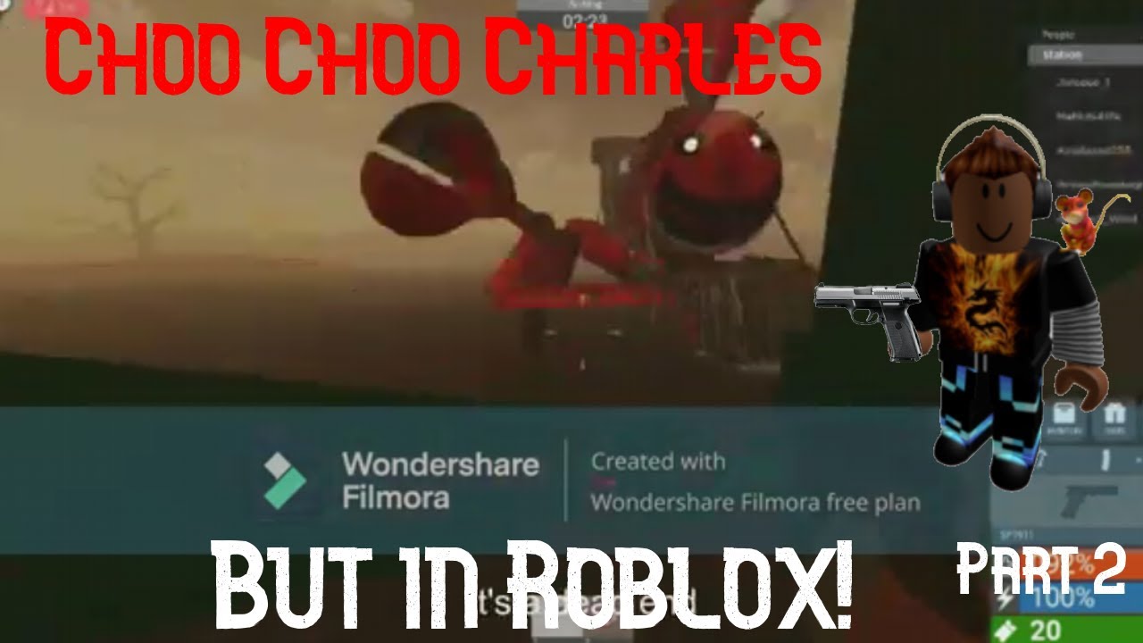 Choo Choo Charles But in Roblox Gameplay 2 - YouTube