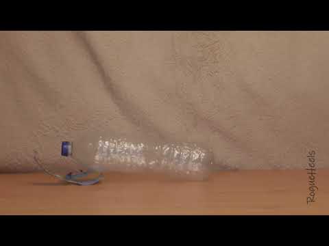 Water Bottle crush (ASMR) with Fluo Metallic Florida, #So-Kate #heels [4k] #asmr