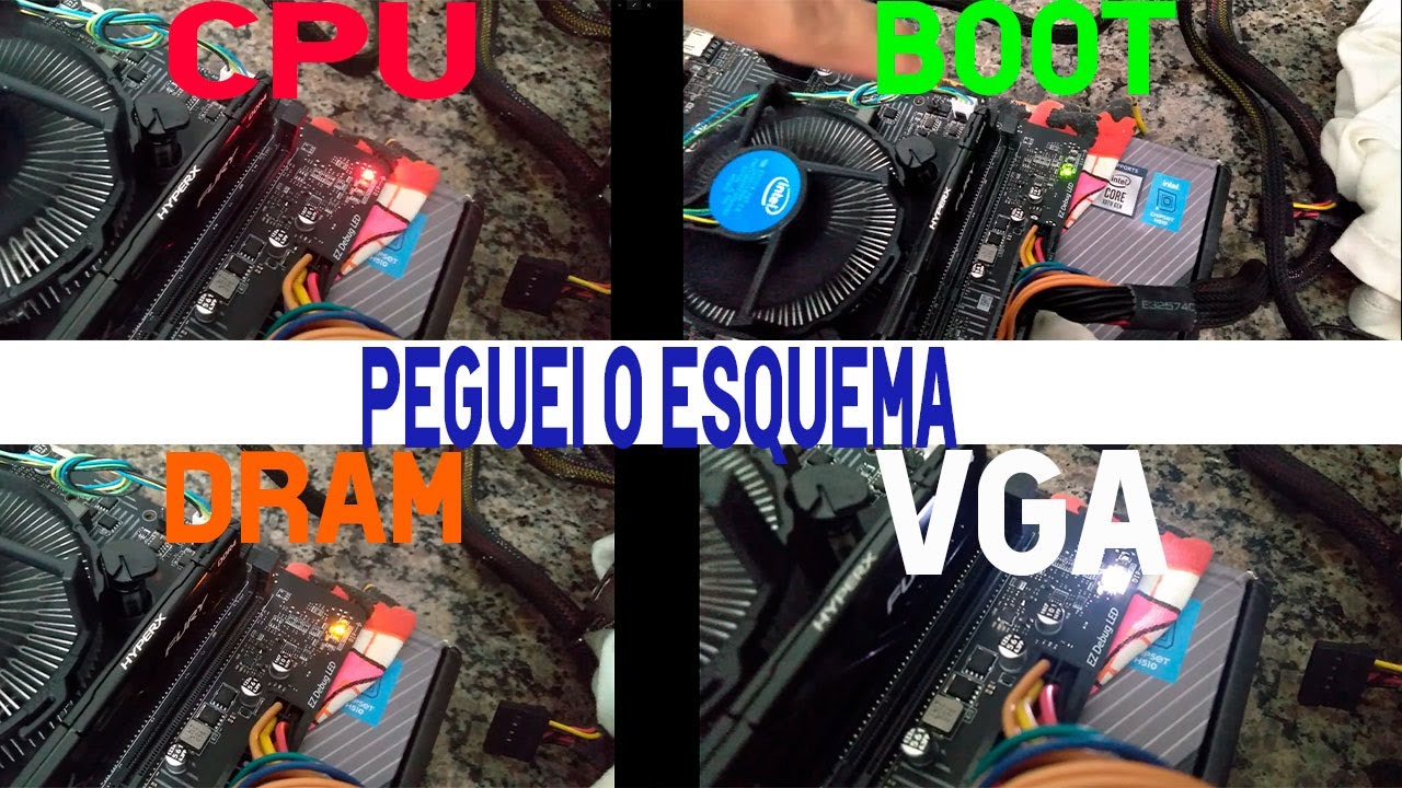 Acendeu os LED na Placa Mãe - YouTube