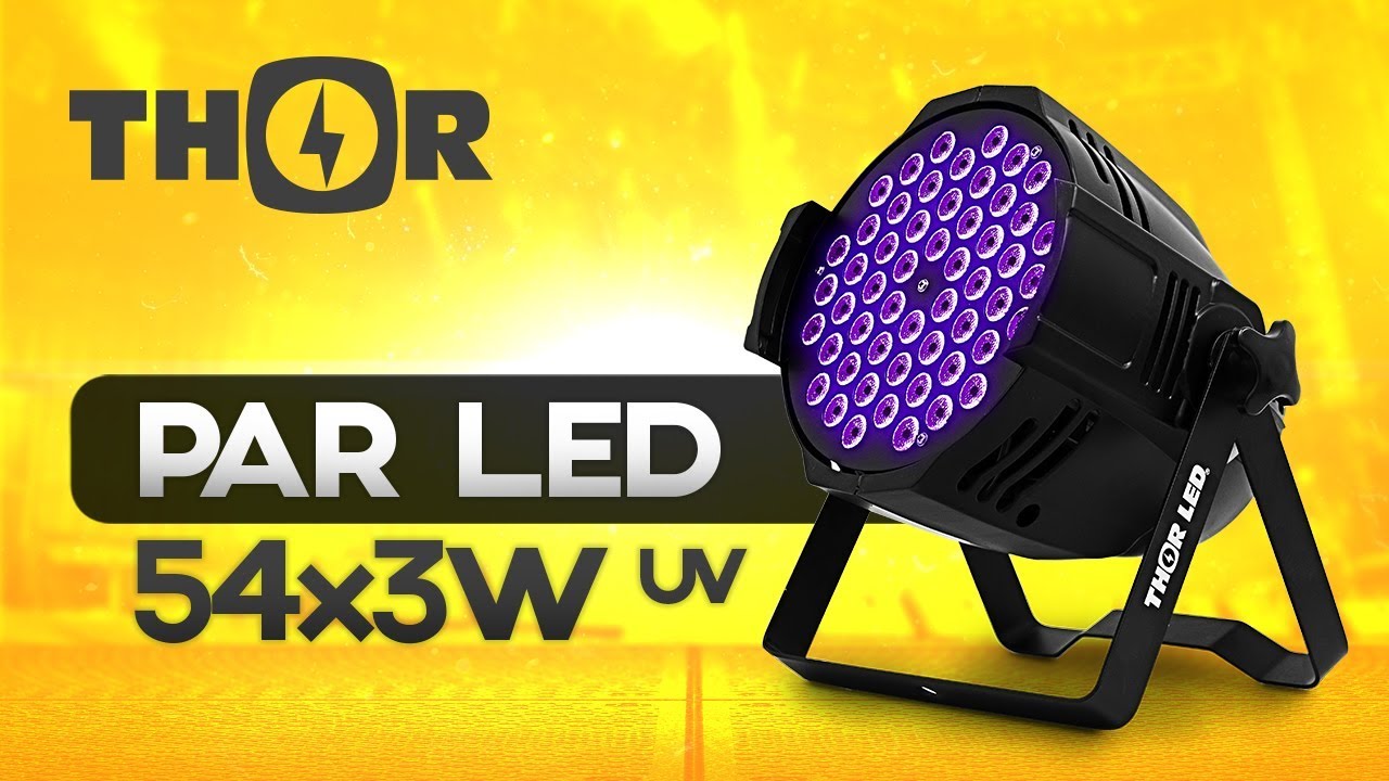 Par Led 54x3W UV | THOR LED - YouTube