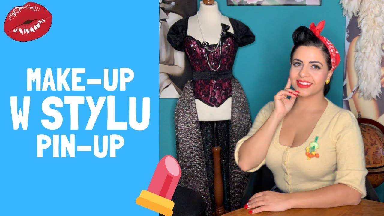 Make-Up w Stylu Pin-Up - Tutorial / Pin Up Candy - YouTube