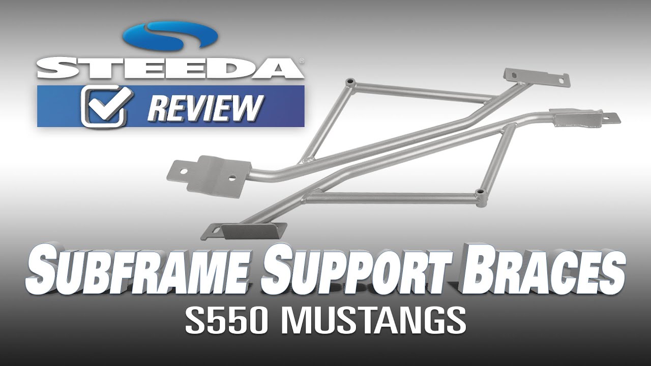 S550 Mustang Rear IRS Subframe Support Braces 555-5754 - YouTube