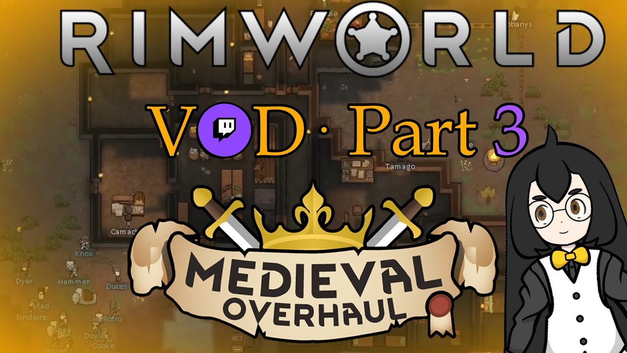 Trying to Build the Best Tavern! | VOD Part 3 | Rimworld Medieval Overhaul - YouTube