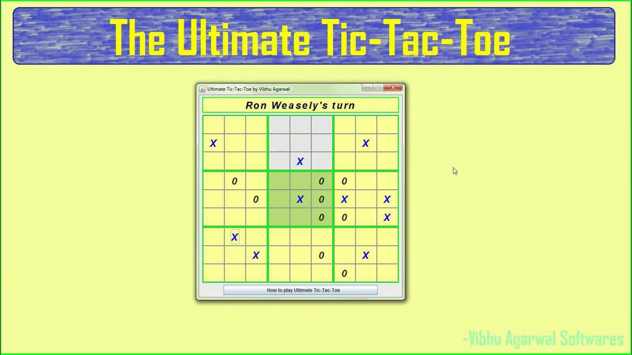 The Ultimate Tic-Tac-Toe | Java Software | Desktop Application - YouTube