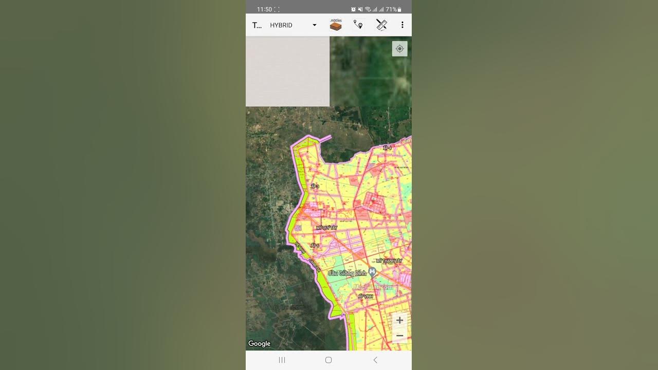Xem KH SDĐ Đức Huệ - Long An bằng ứng dụng Tọa độ VN + file mbtiles ...