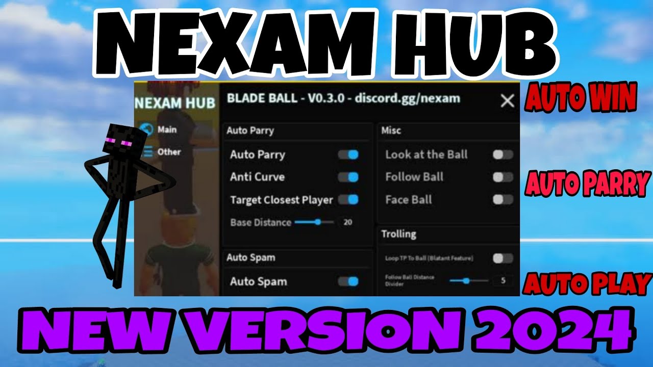 BLADE BALL SCRIPT | NEXAM HUB | ROBLOX SCRIPT SHOWCASE - YouTube