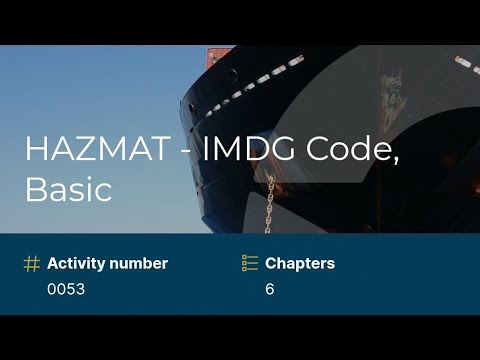 0053 HAZMAT IMDG Code Basic Revision 21 Q&A OCEAN Learning Platform