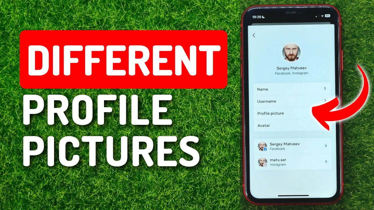How to Set Different Profile Pictures on Instagram and Facebook - YouTube
