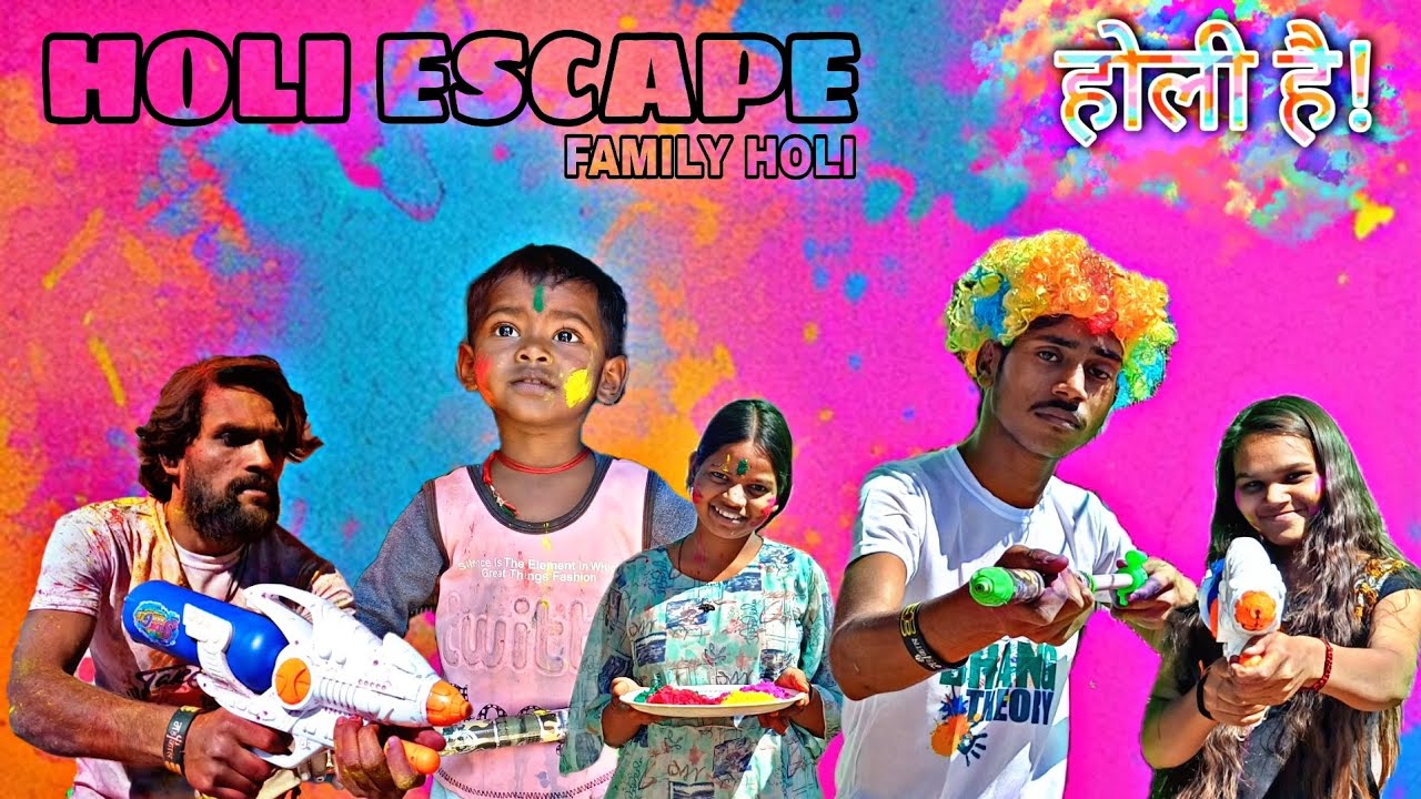 HOLI ESCAPE | FAMILY HOLI | HOLI vs PARKOUR POV | DEEPAK KUSHWAHA | # ...