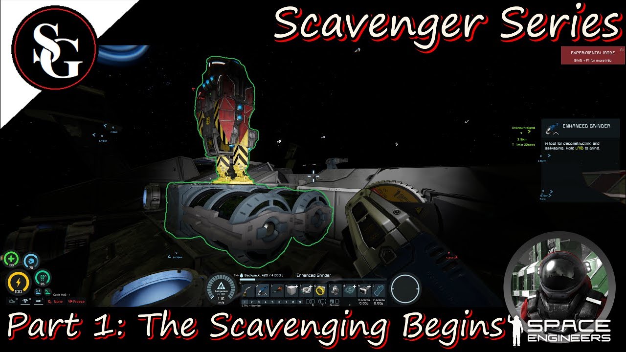 Scavenger Series | Part 1: The Scavenging Begins | Space Engineers ...