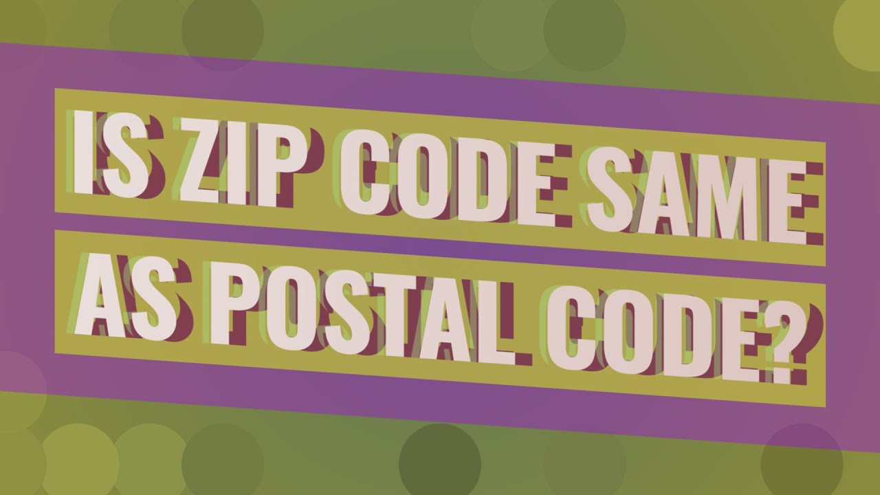 Is ZIP Code Same As Postal Code YouTube is-zip-code-same-as-postal-code-youtube