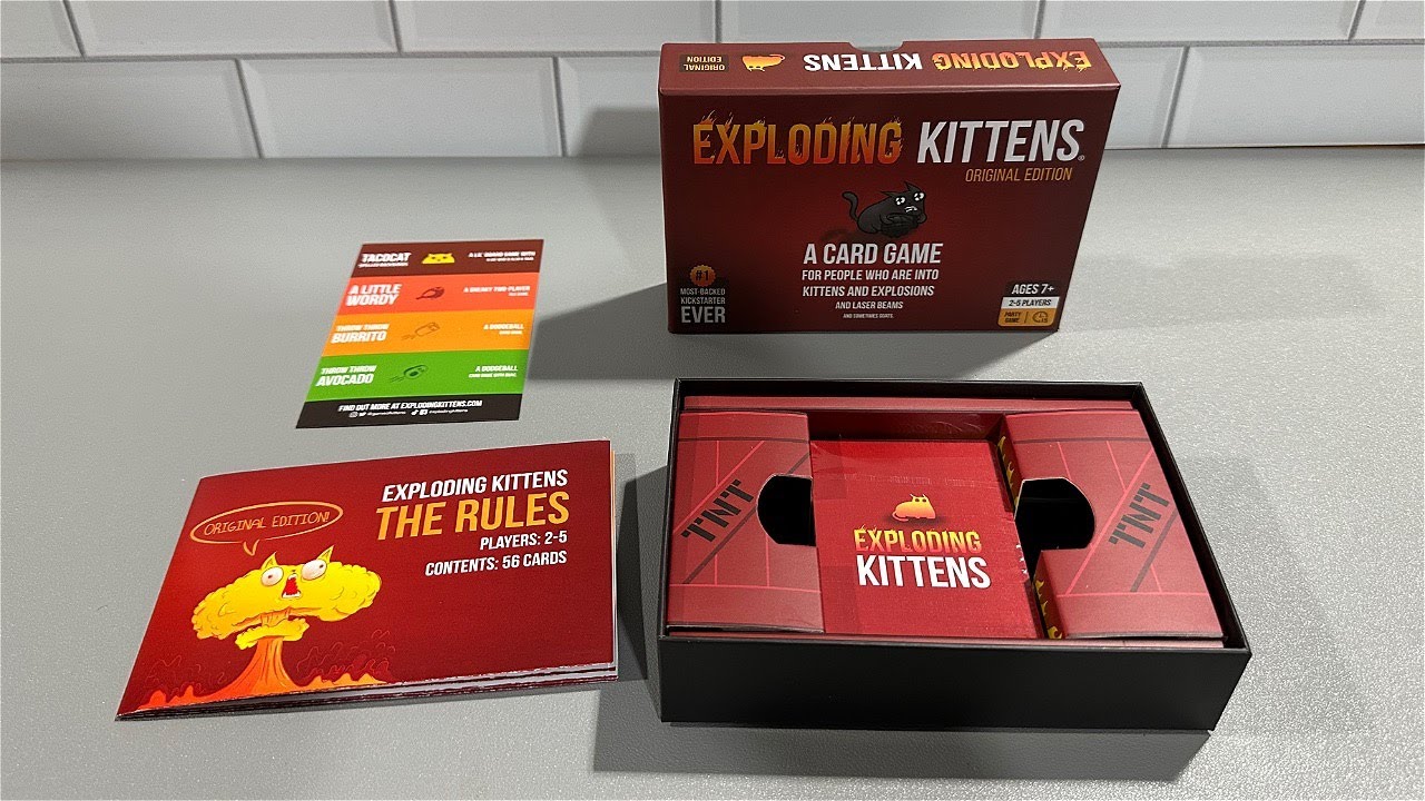 Exploding Kittens Card Game - Original Edition - YouTube