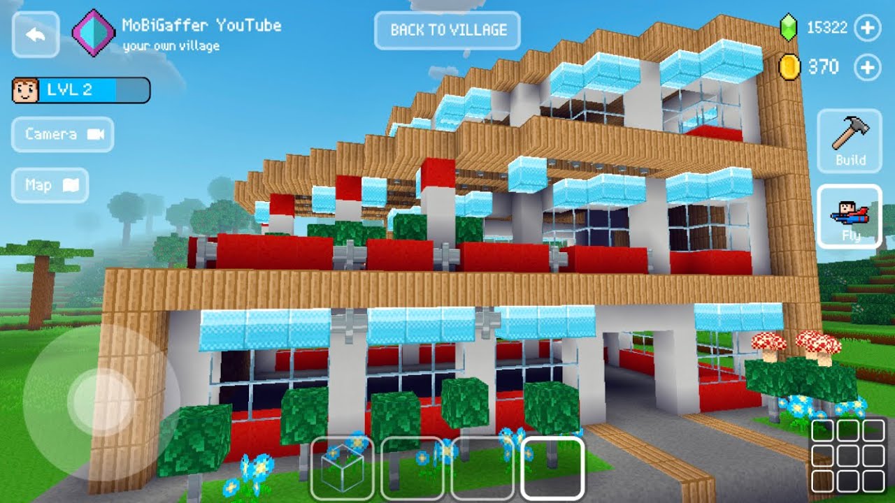 Block Craft 3D: Crafting Game #3760 | Modern Villa - YouTube