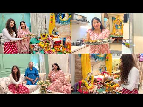 कृष्ण जन्माष्टमी 🦚का Maha Utsav Celebration | Bhog, Prasad, jhakhi 