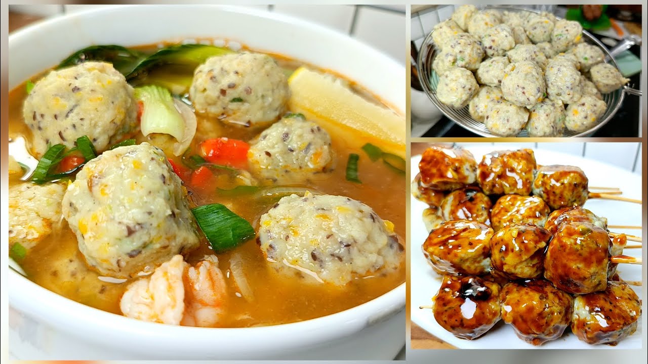 SATU RESEP BAKSO JAMUR KUAH PEDAS dan BAKAR - YouTube