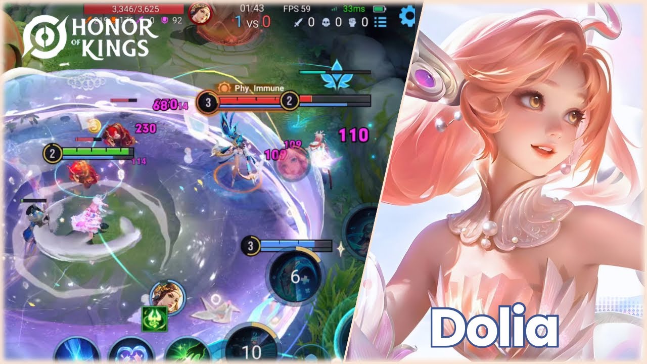 Honor of Kings ( Dolia ) Book Lover themed skin | Server Global - YouTube