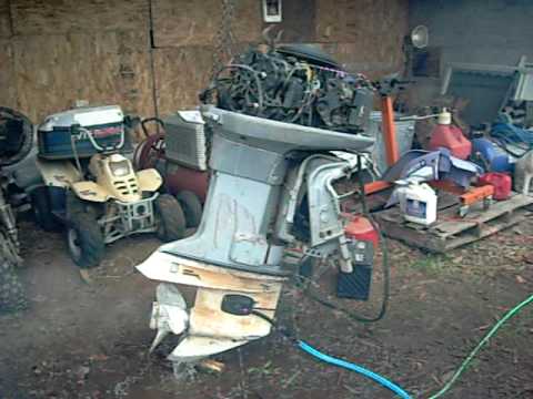 1987 Evinrude 110 VRO running - YouTube