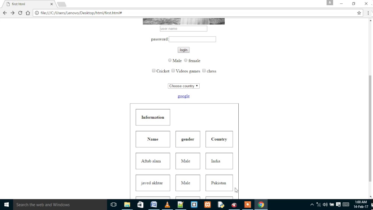 Cellspacing And Cellpadding