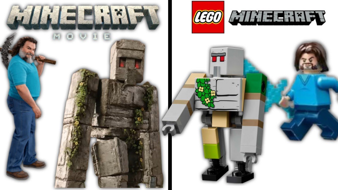 Minecraft movie characters in Lego Minecraft - YouTube