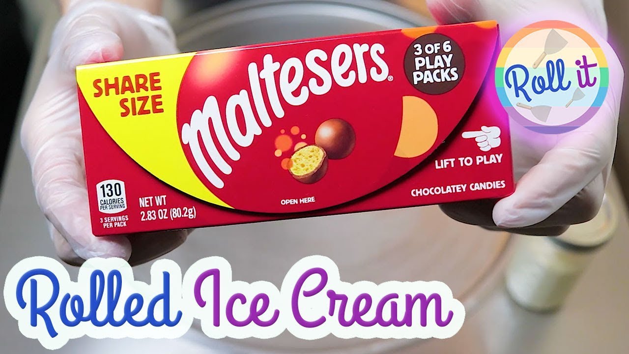 Maltesers Rolled Ice Cream | Made with Crunchy Maltesers Chocolate ...