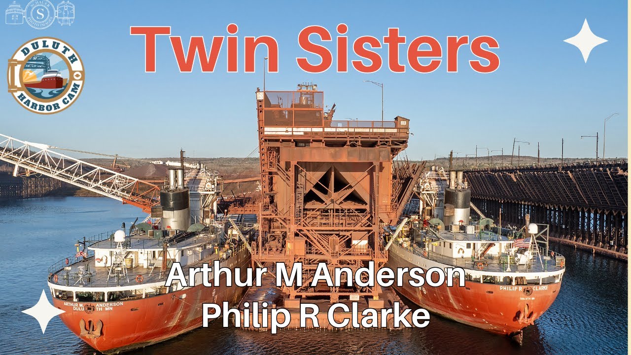 "Twin Sisters" Arthur M Anderson & Philip R Clarke in Two Harbors 10/28 ...
