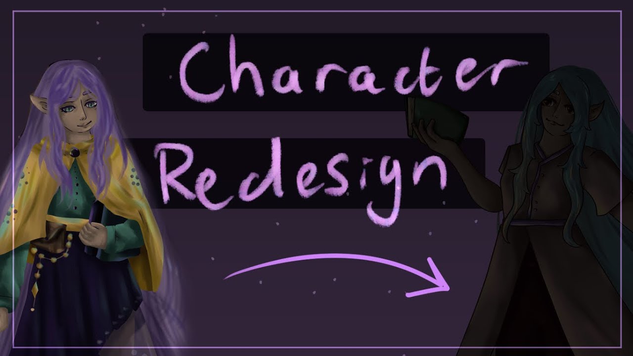 Character Redesign - Elf Archivist Aster - YouTube