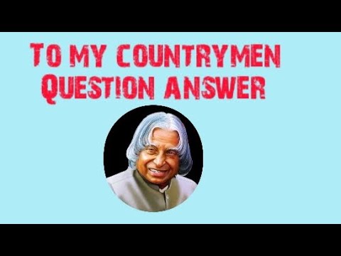 9th class To My Countrymen Question and answers for 9th class students ...