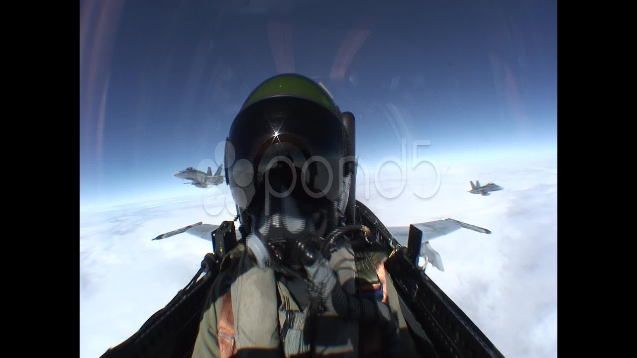 Military, Fighter Pilot In Cockpit. Stock Footage - YouTube