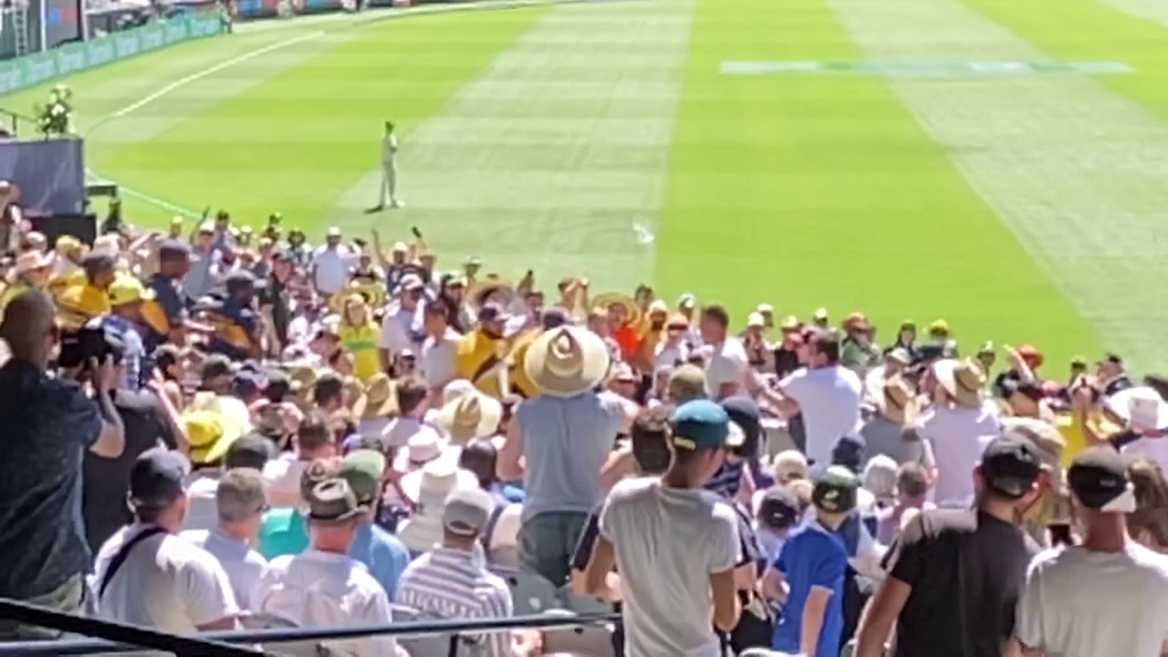 Beer Tray Snake lobbed at the MCG - YouTube