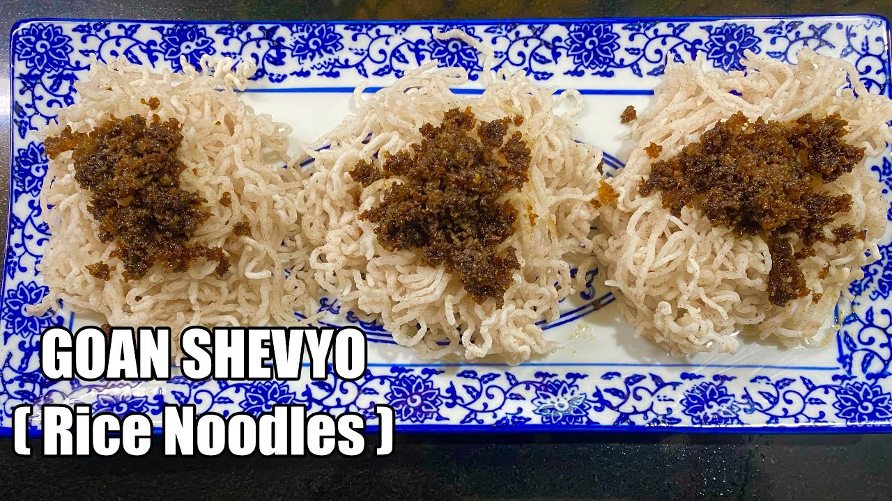 Goan Shevyo / Rice Noddles with Coconut and Jaggery | Goan Traditional ...