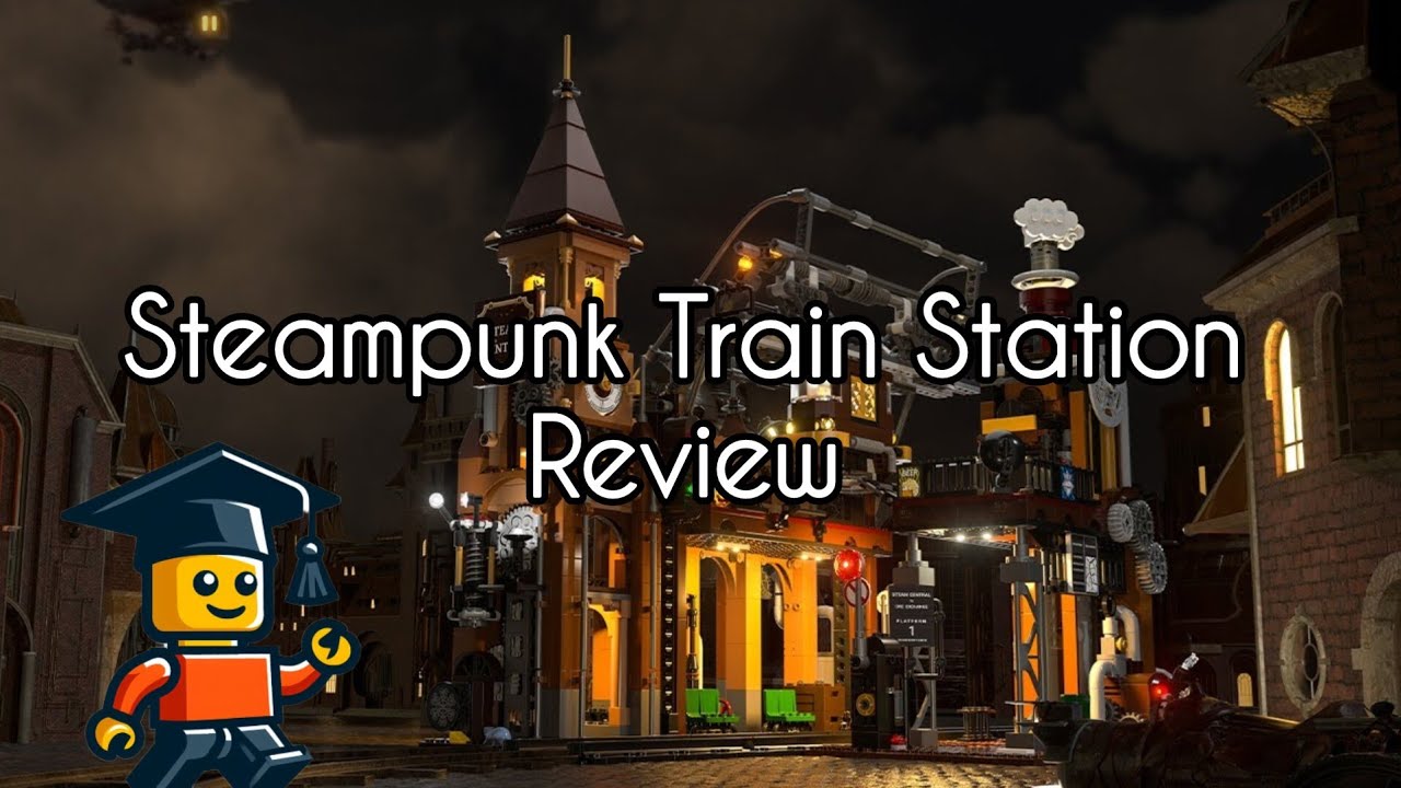 Steampunk Train Station by @funwhole | Build & Review - YouTube