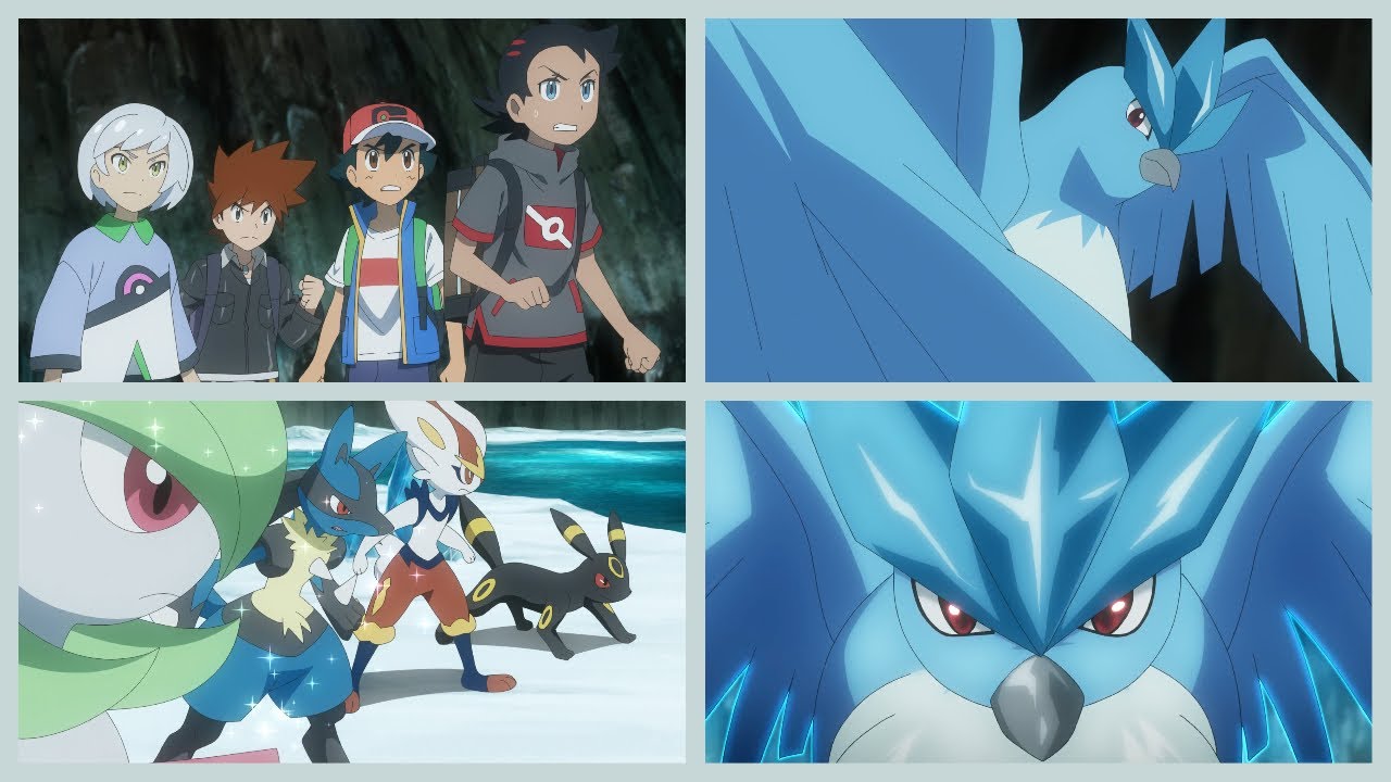 RAID BATTLE! ASH, GARY, HORACE & GOH VS ARTICUNO! Pokemon Journeys ...
