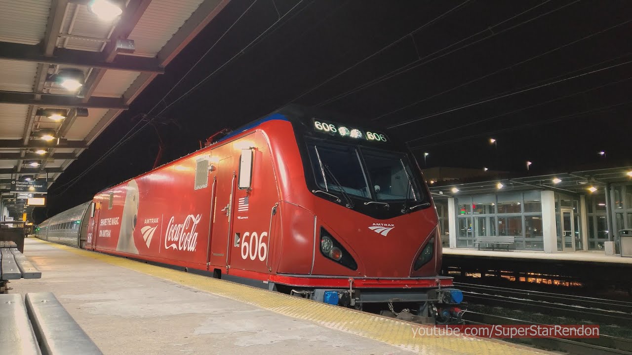 Amtrak "Coca-Cola" ACS-64 No. 606 - YouTube