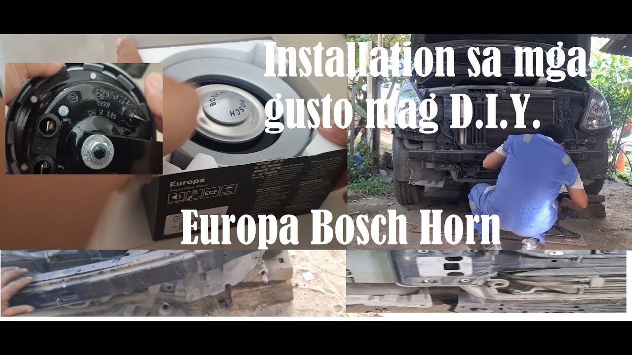 Actual Installation Bosch Horn Europa - Grand Starex VGT - YouTube