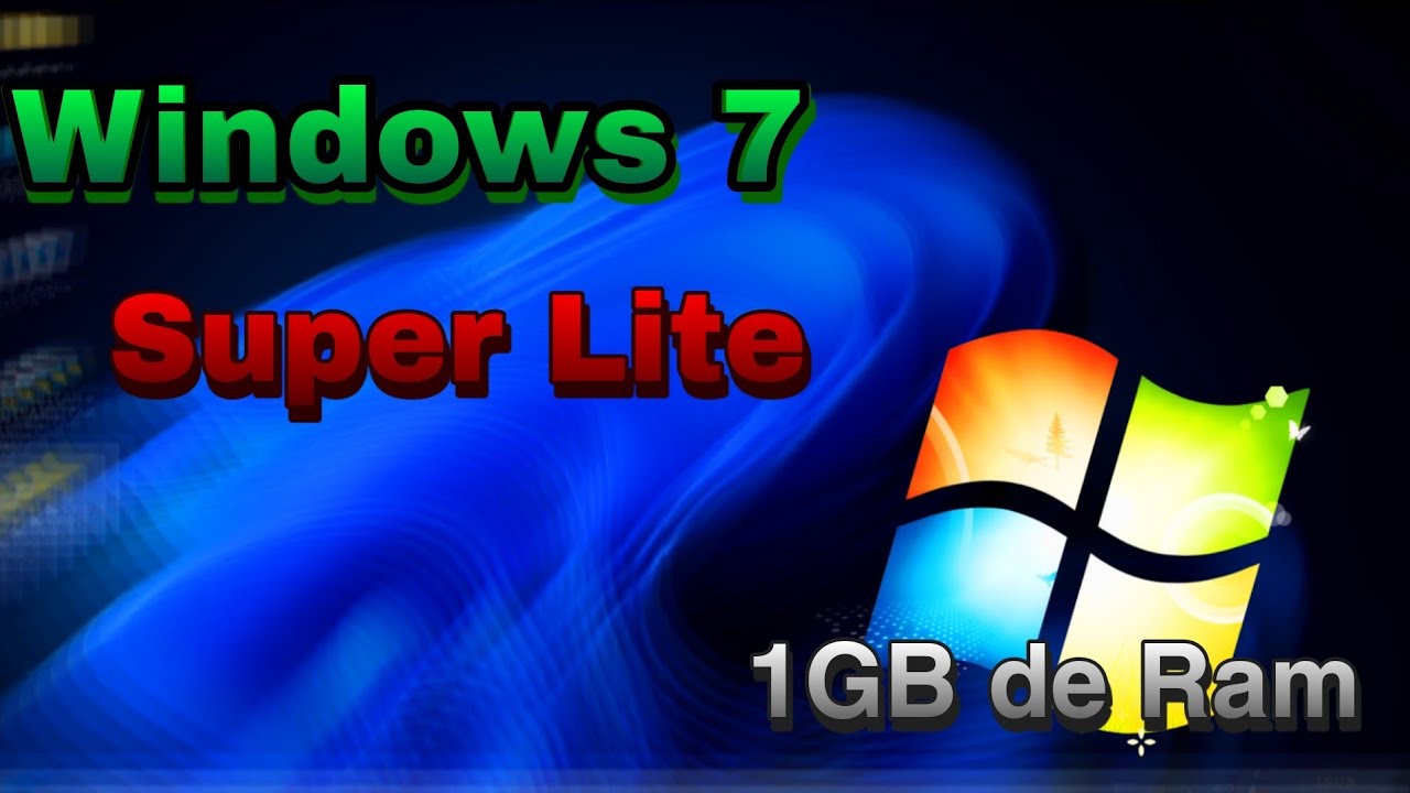 Melhor Windows 7 Lite para PC super fraco de 1GB de ram - YouTube