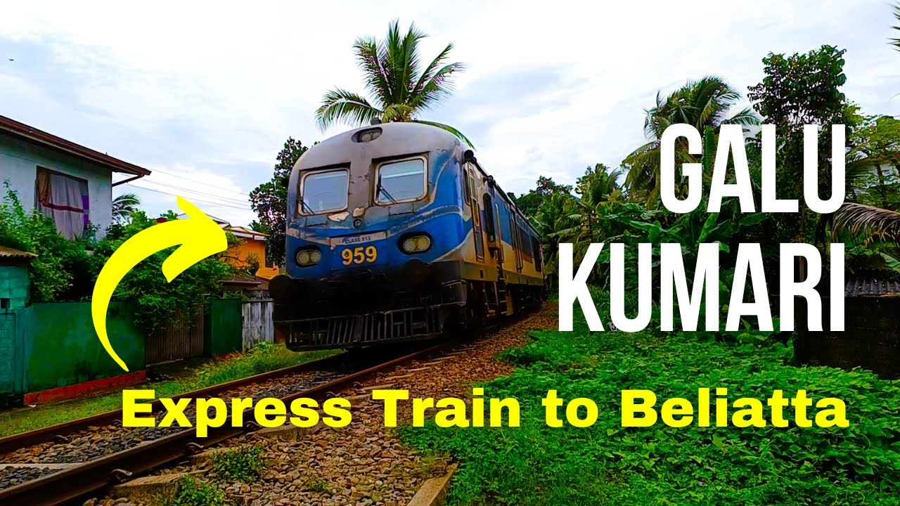 SLR Class S13 DMU with the GALU KUMARI Express Train in Sri Lanka ...
