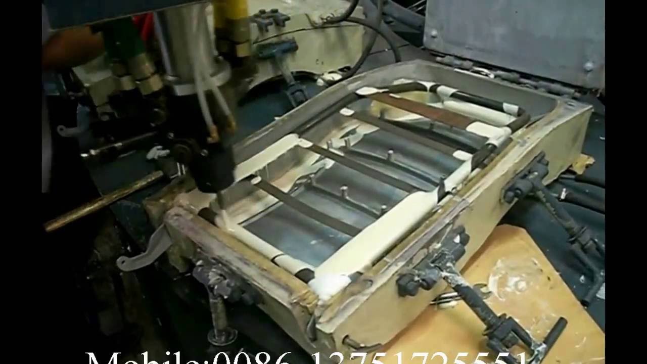 PU Foam Machine for Seat Cushion - YouTube