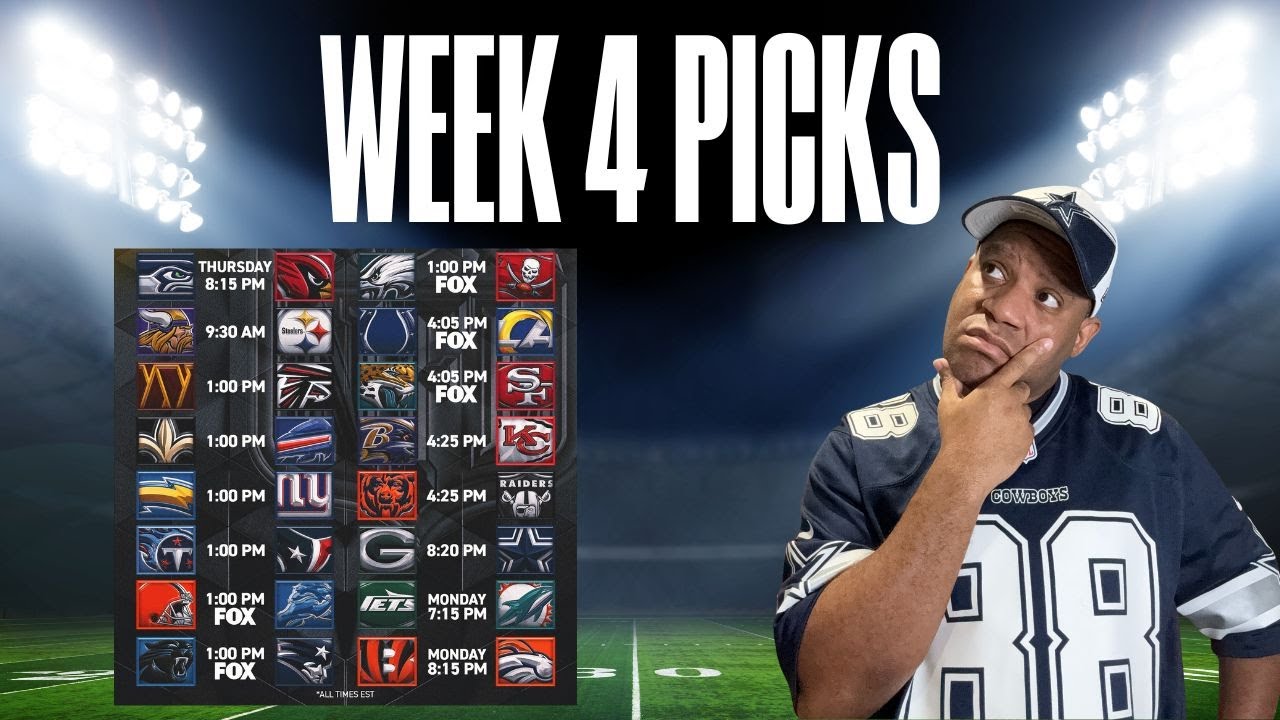 NFL Picks Week 4 FORECASTING the Unpredictable - YouTube