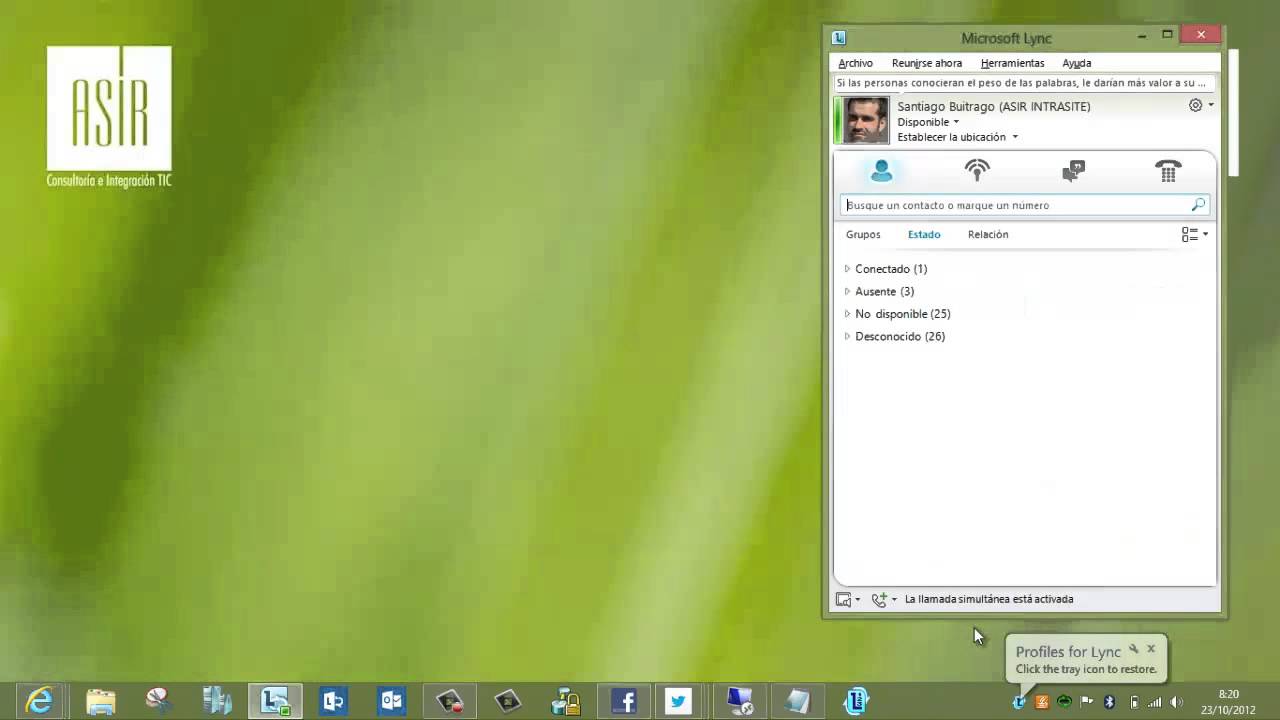 Configuración Profiles For Lync 2010 - YouTube