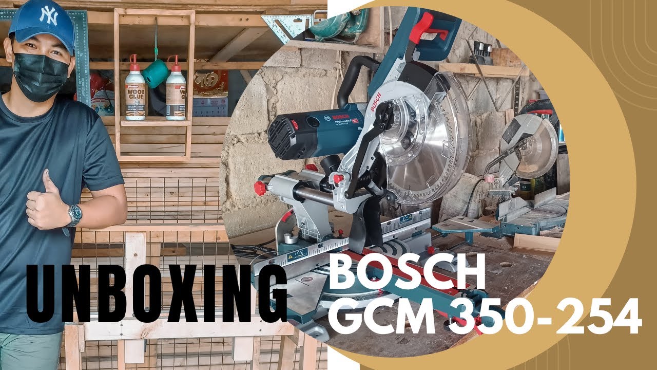 Unboxing Bosch GCM 350-254 Sliding Miter Saw - YouTube