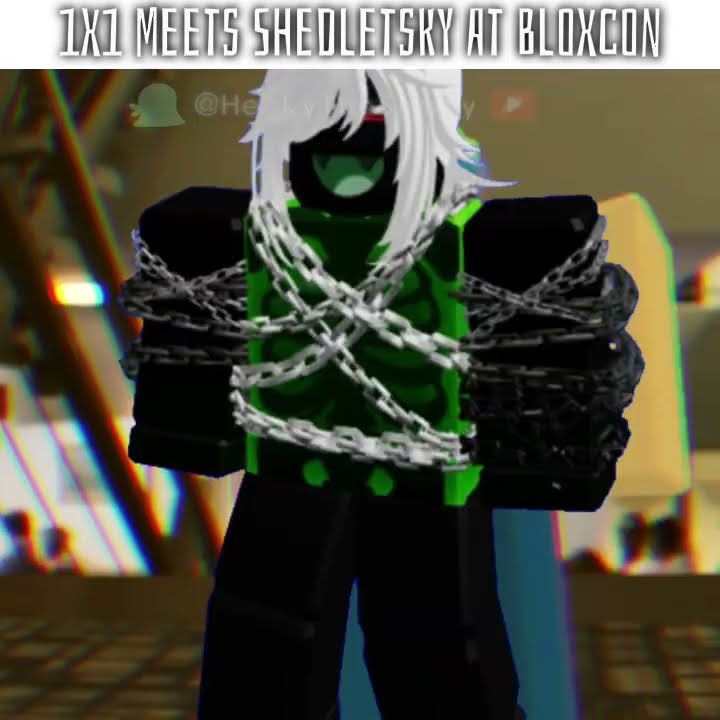 1x Meets Shedletsky At Bloxcon #forsaken #roblox - YouTube