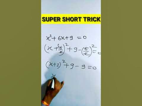 Quadratic Equation short trick || Root || maths Equations || class 10th ...