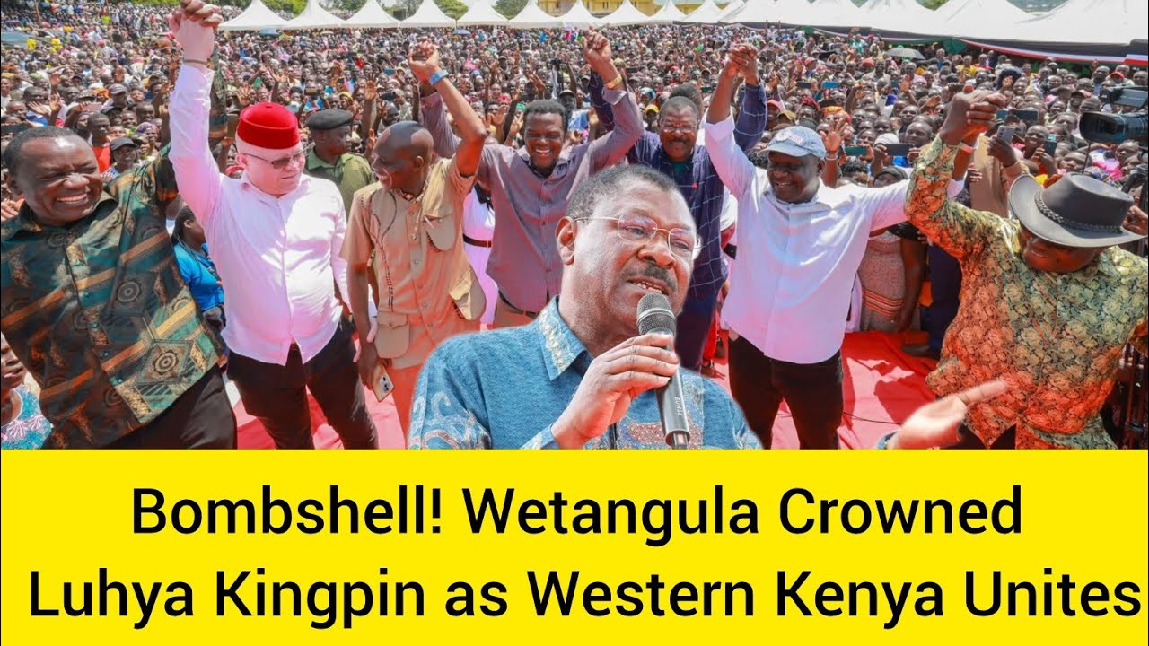 Bombshell!! Western Kenya Unites,Wetangula made Luhya kingpin - YouTube