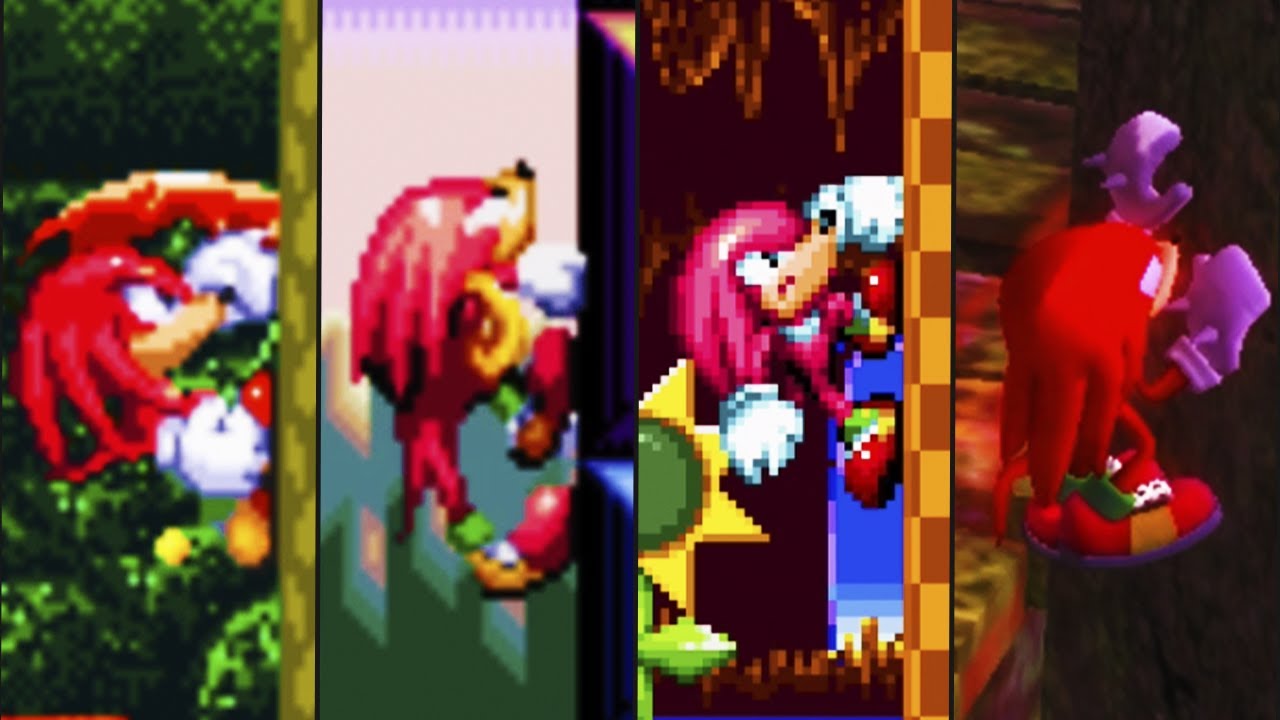 All Knuckles Climbing Animations - YouTube
