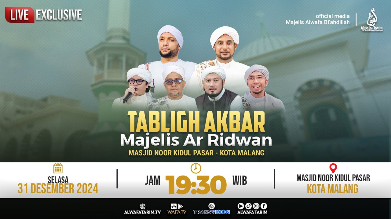 🔴LIVE | TABLIGH AKBAR SPESIAL TAHUN BARU, MAJELIS AR RIDWAN - MASJID ...