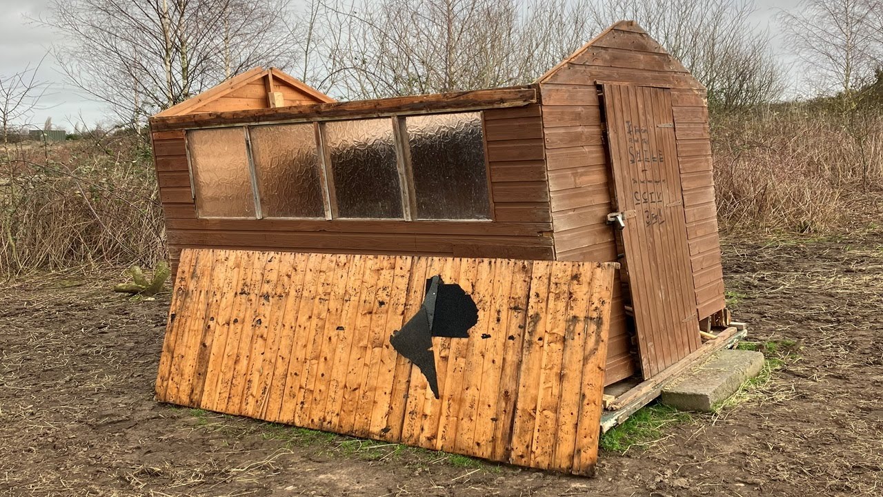 STORM DAMAGED SHED RESCUE!!! - YouTube