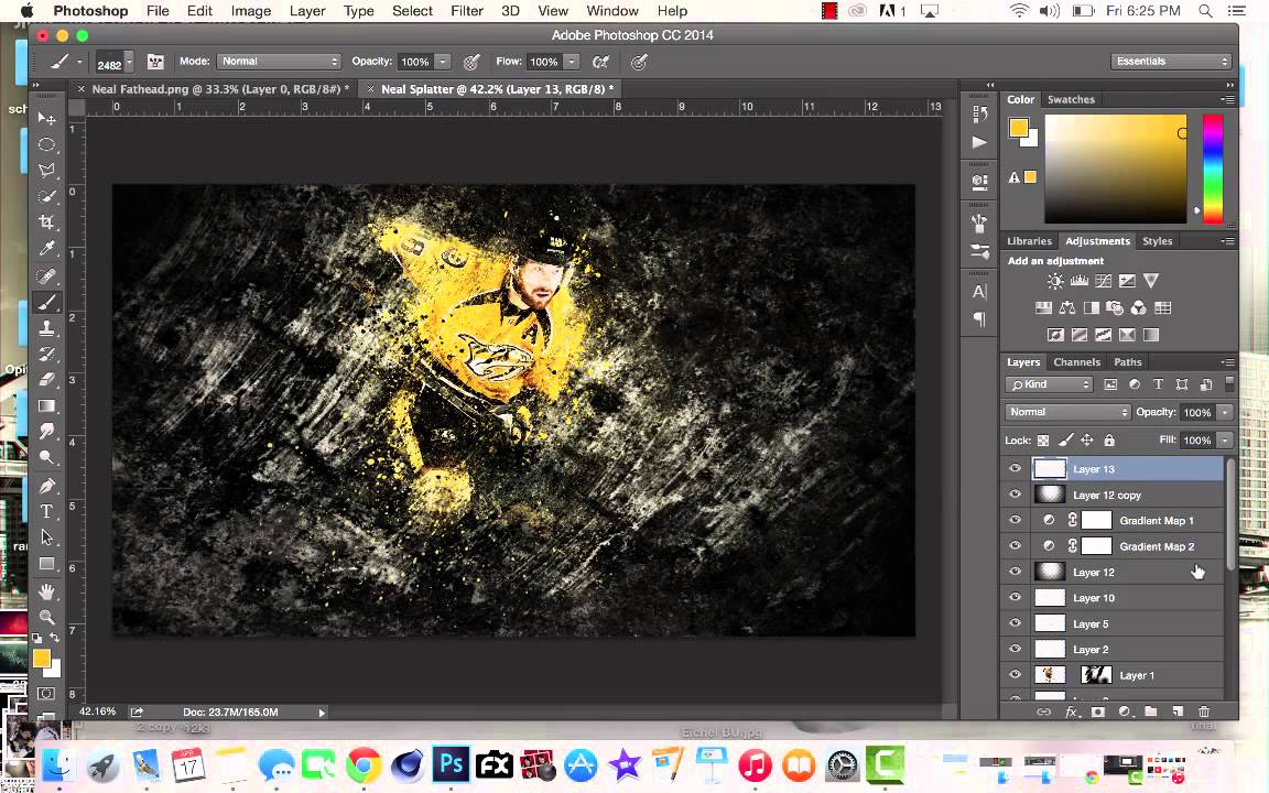NHL Speed Art - James Neal - YouTube