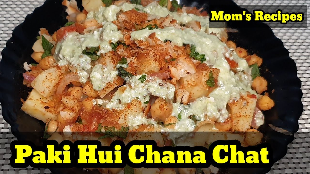Paki Hui Chana Chat| chana chat Recipe by Mom’s Recipes #food # ...